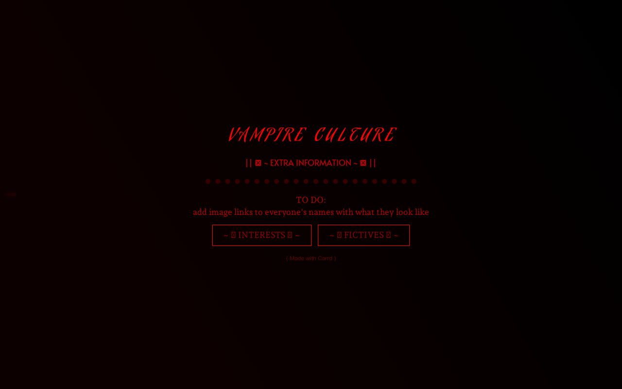 Vamp Cult System
